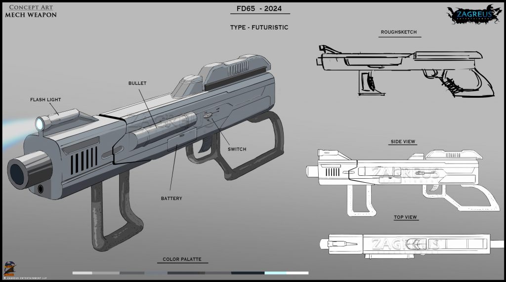 FD65 2024 Futuristic Weapon Concept Design – Zagreus Entertainment Studio